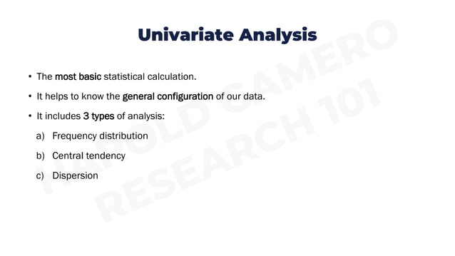 Research 101: Descriptive Quantitative Analysis | PDF Research 101: Descriptive Quantitative Analysis | PDF
