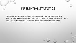 Inferental Statistic (Correlation , Regression, Chi-Square and T-Test ...