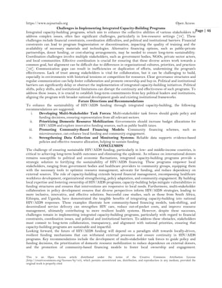 Enhancing Sustainable HIV/AIDS Funding through Integrated Capacity ...