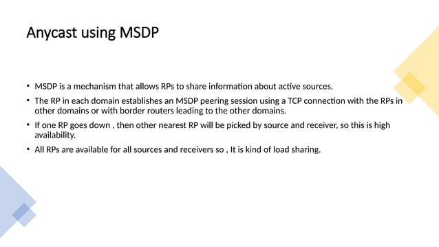 Network-Engineering Anycast using MSDP.pptx