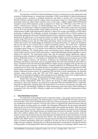 Experimental validation of positioning and tracking system using ultra ...