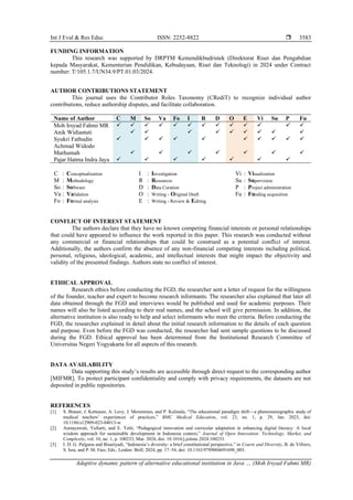Adaptive dynamic pattern of alternative educational institution in Java ...