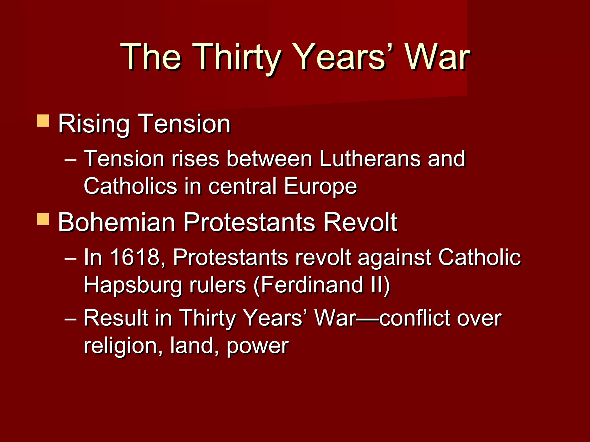 21 3 central european monarchs clash | PPT | Christianity | Religion ...