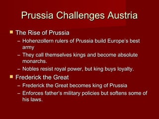 21 3 central european monarchs clash | PPT