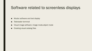 Exploring Screenless Displays: The Future of Visual Technology | PPTX