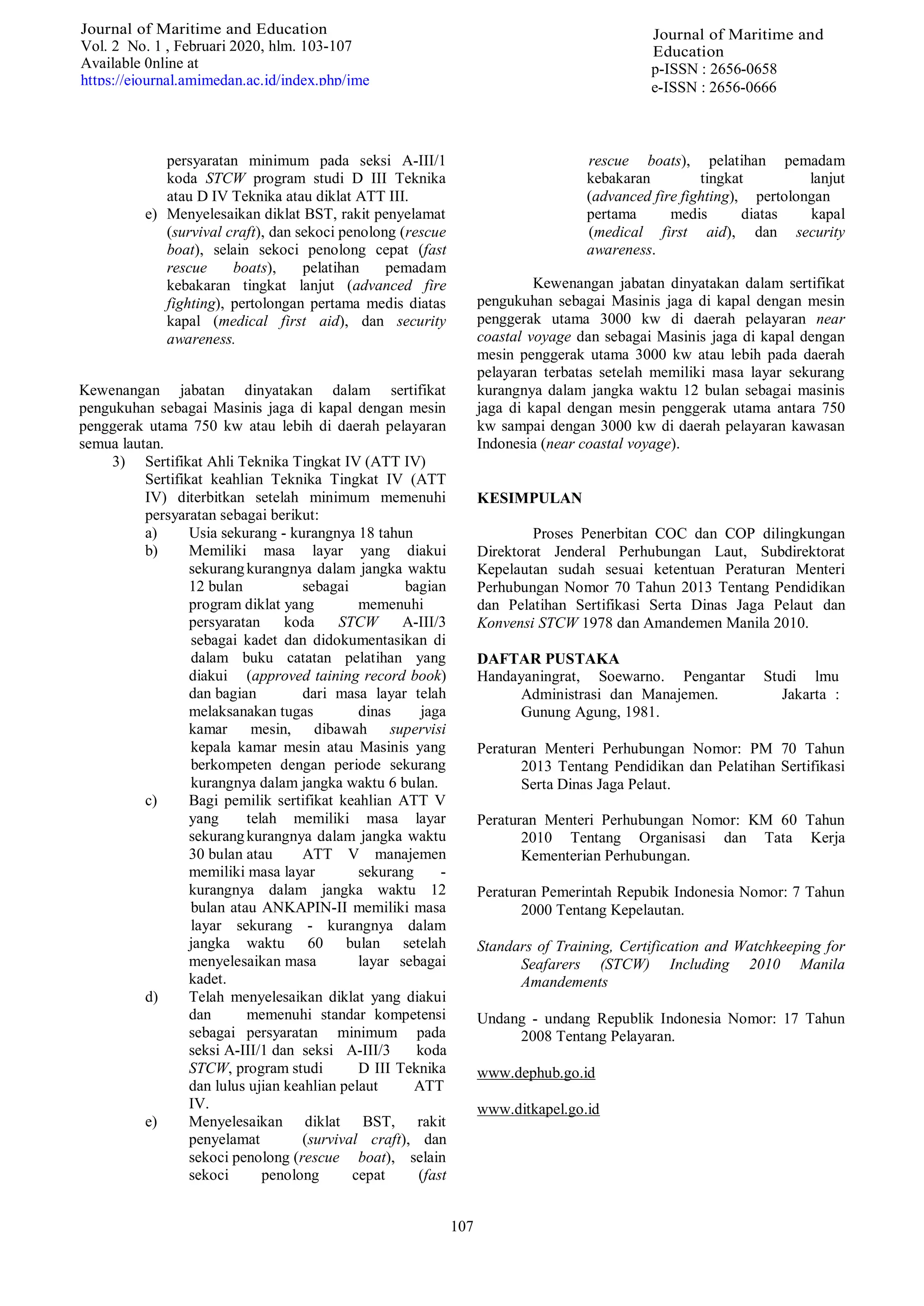 Proses penerbitan Certificate Of Competency dan Certificate Of Proficiency | PDF