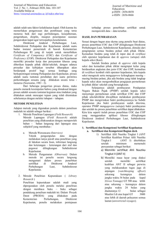 Proses penerbitan Certificate Of Competency dan Certificate Of ...