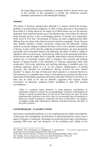 Claissifying and Diagnosing Mental Disorder | PDF