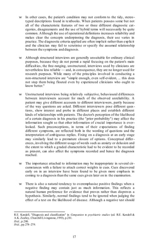 Claissifying and Diagnosing Mental Disorder | PDF