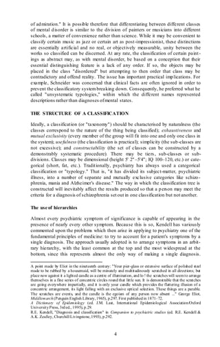 Claissifying and Diagnosing Mental Disorder | PDF