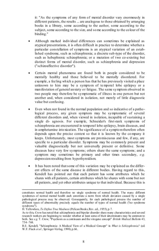 Claissifying and Diagnosing Mental Disorder | PDF