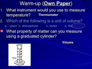 2-1 Classifying Matter | PPT