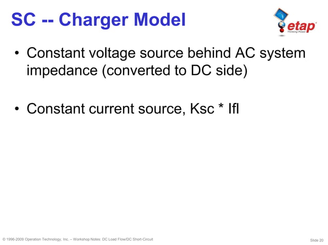 ETAP - dc lf and dc sc | DC Load Flow & DC short-Circuit | PDF