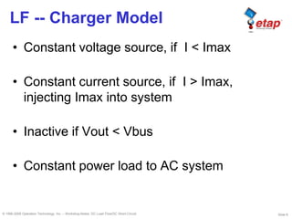 ETAP - dc lf and dc sc | DC Load Flow & DC short-Circuit | PDF