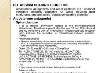 Diuretic Drugs | PPTX | Pharmaceutical Drugs | Medical Health