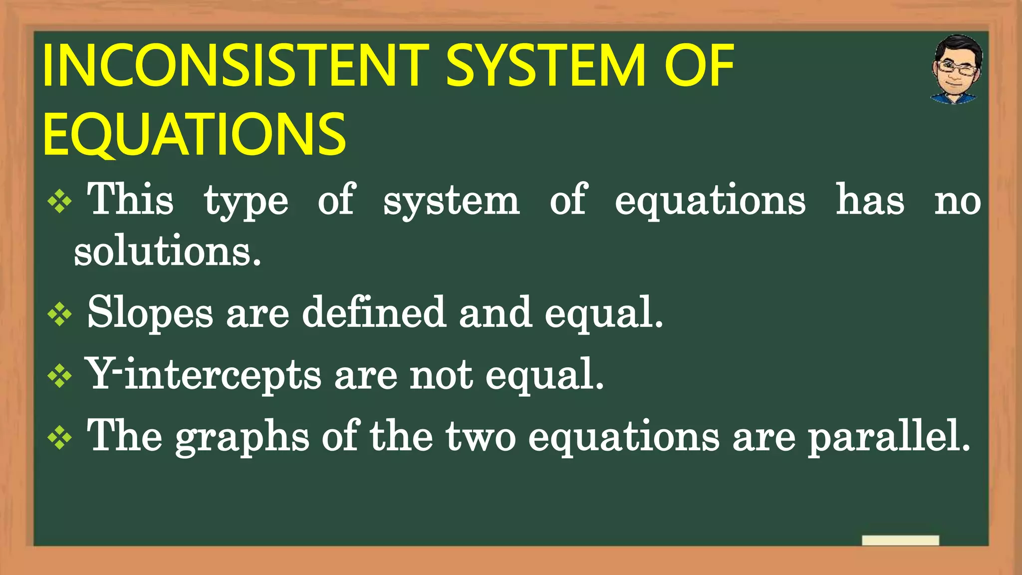 21 - GRAPHS THE SYSTEMS OF LINEAR EQUATIONS IN TWO VARIABLES.pptx