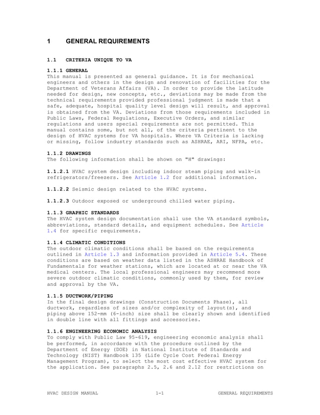 21 hvac design manual | PDF