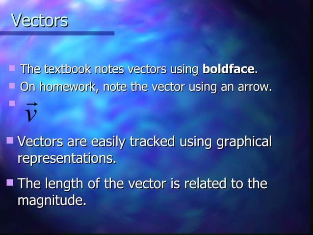 2-1 Intro To Vectors | PPT