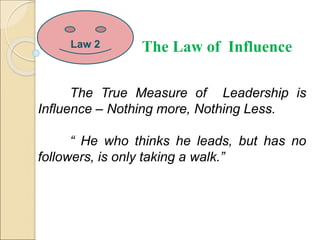 21 Irrefutable Laws of Leadership - School Management | PPT