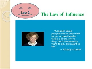 21 Irrefutable Laws of Leadership - School Management | PPT
