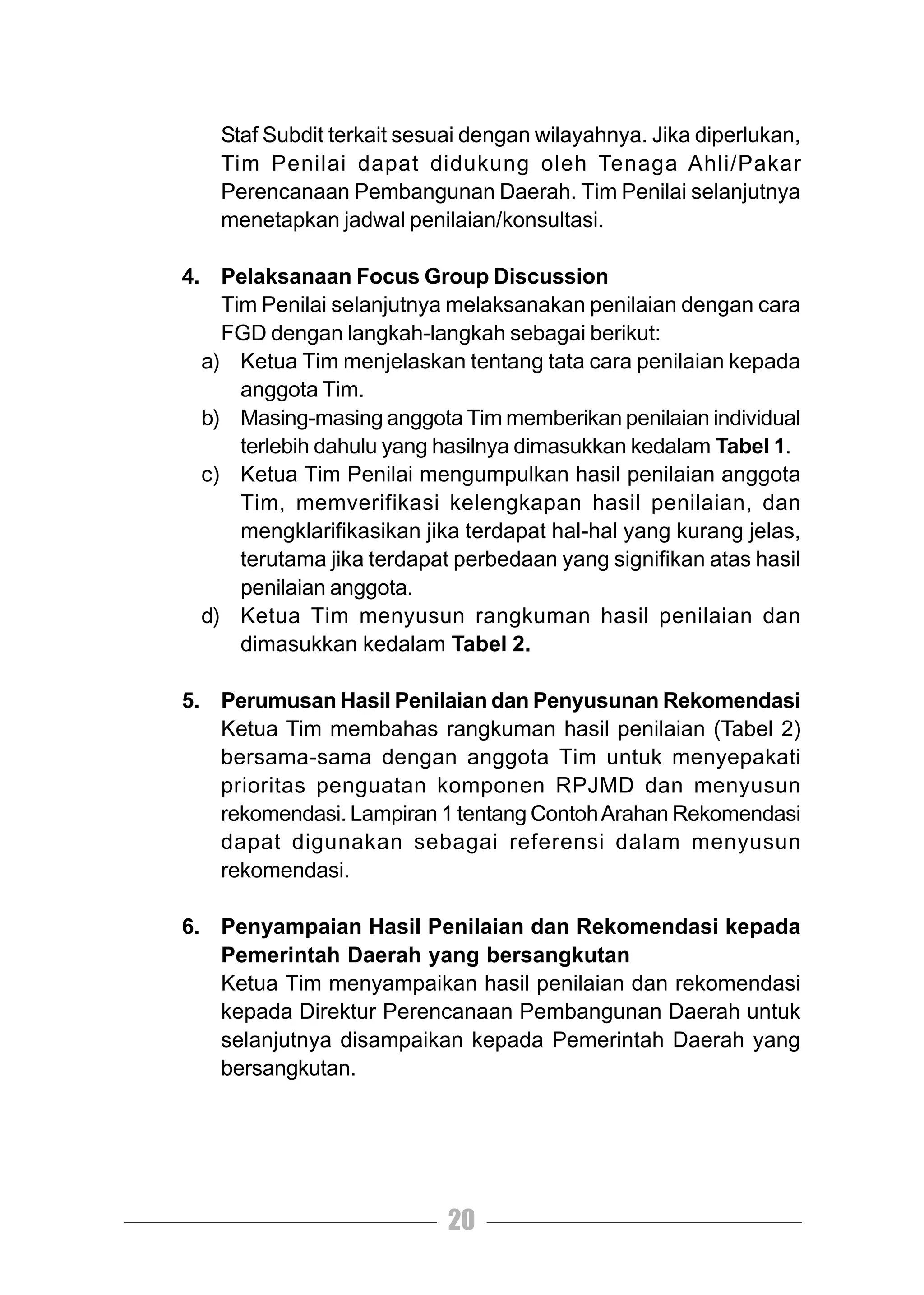 Pedoman Penilaian Dokumen Perencanaan Pembangunan Daerah (Rencana ...