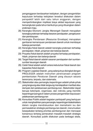 Pedoman Penilaian Dokumen Perencanaan Pembangunan Daerah (Rencana Pembangunan Jangka Menengah ...