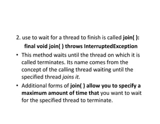 21 multi threading - iii | PPT