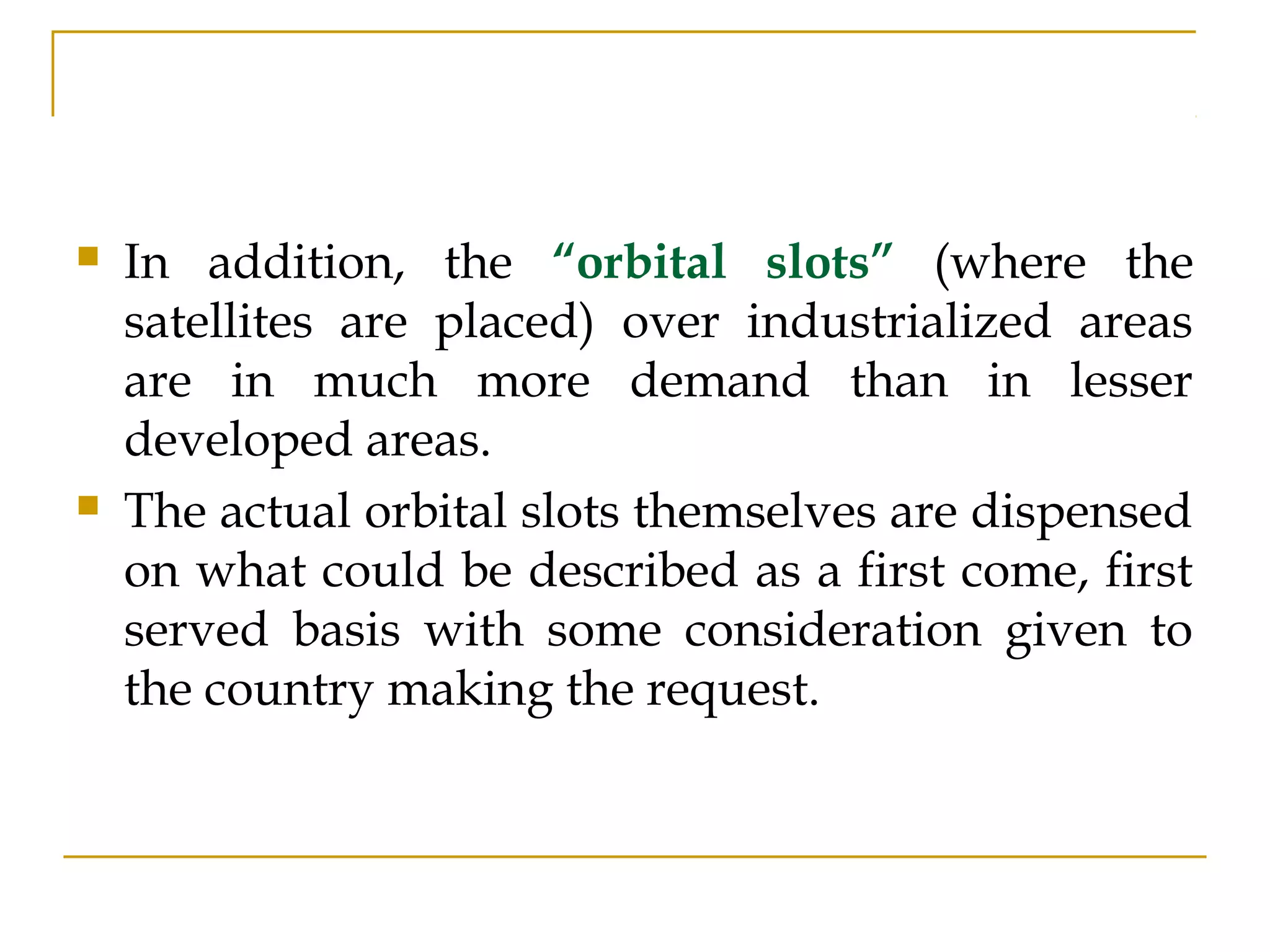 Orbital Slot in Aerospace | PPT