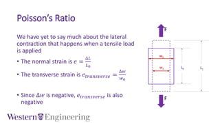 Lesson 21 -- Properties of Materials -- Poisson's Ratio | PDF