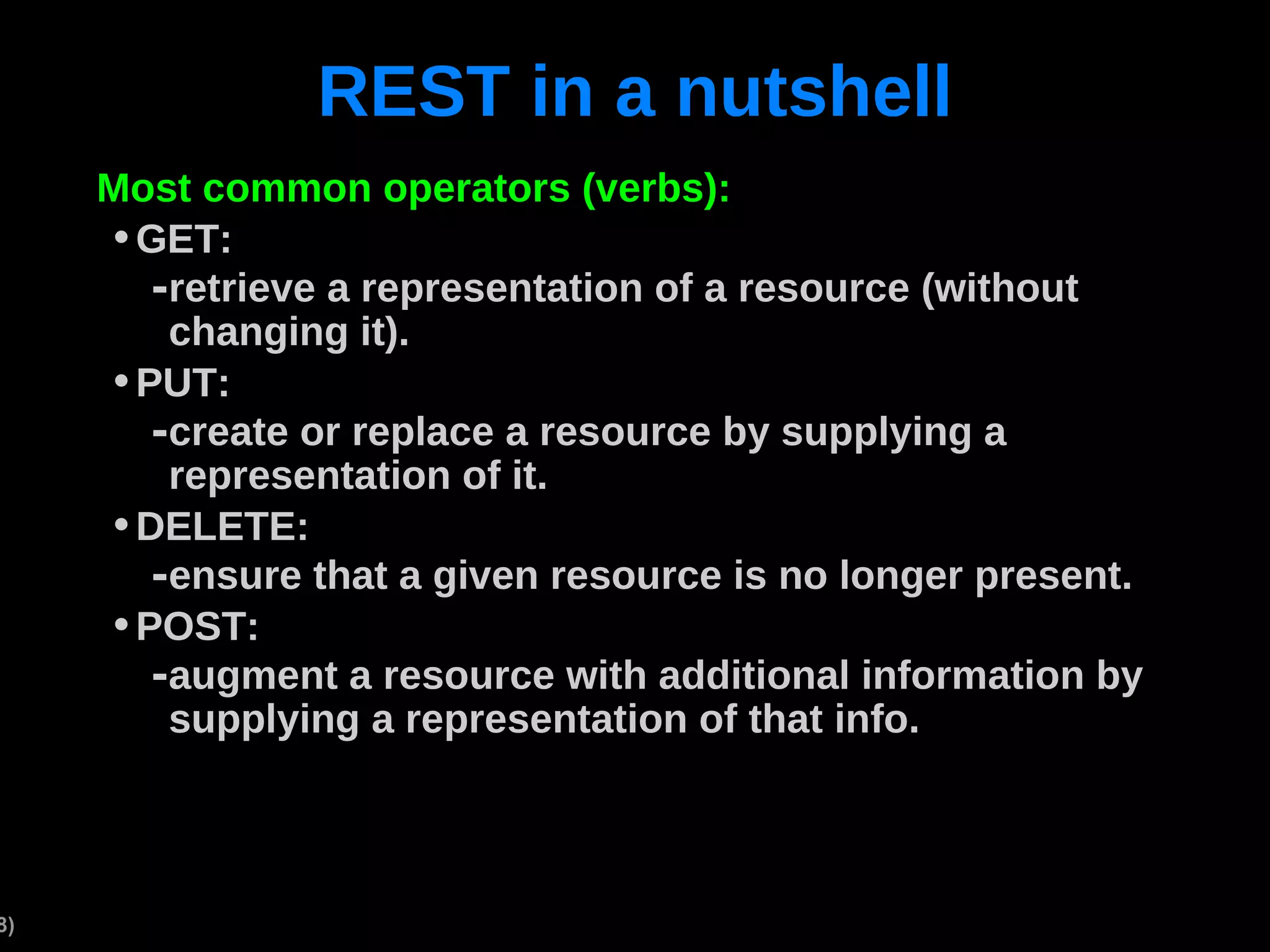 Introduction to REST and the Restlet Framework | PPT