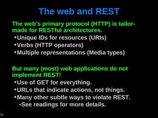 Introduction to REST and the Restlet Framework | PPT