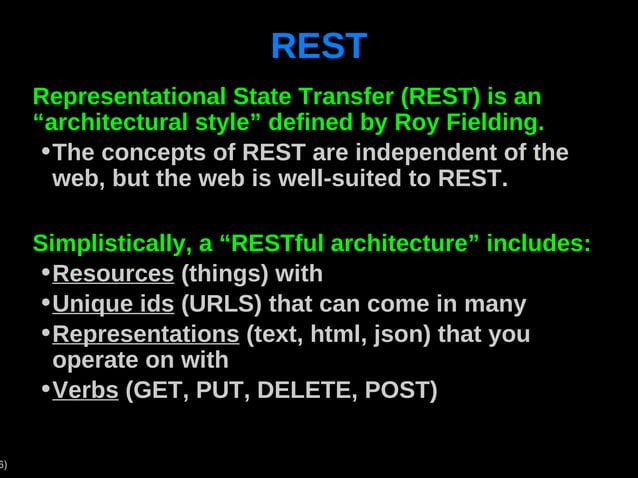 Introduction to REST and the Restlet Framework | PPT