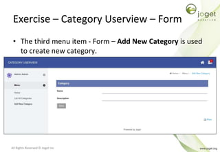 Joget Workflow v6 Training Slides - 21 - Userview Key | PPTX