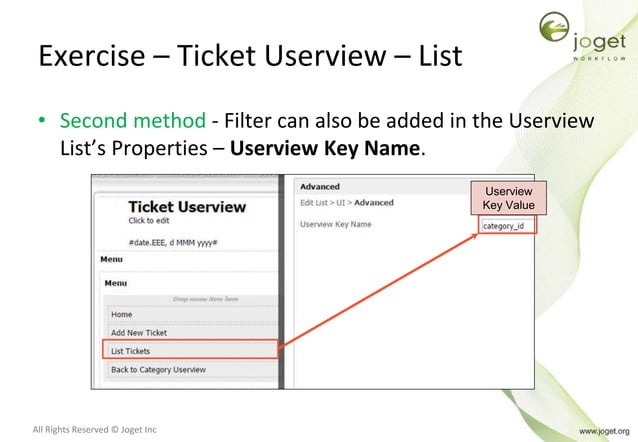 Joget Workflow v6 Training Slides - 21 - Userview Key | PPTX