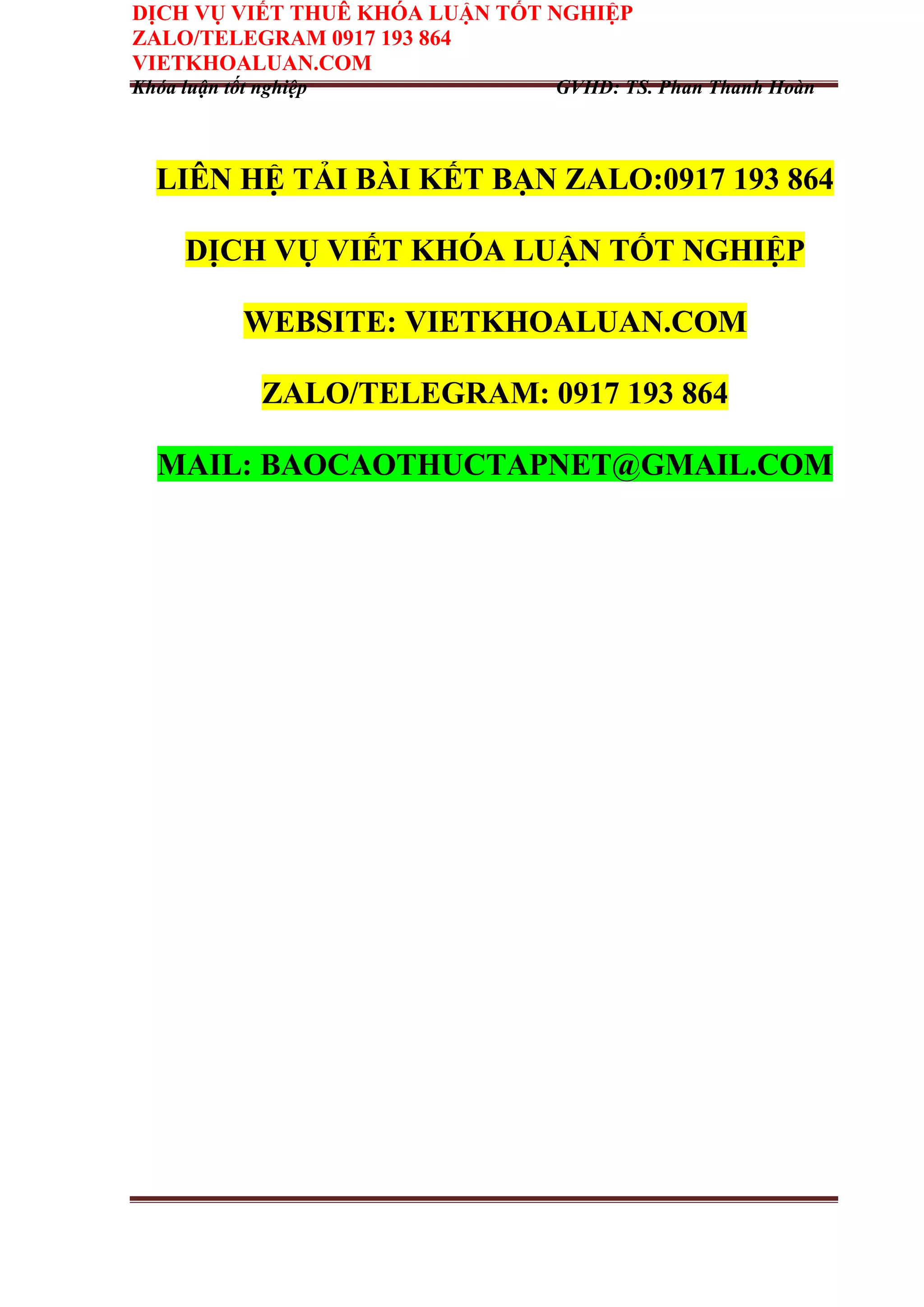 Khóa luận: Nâng cao hiệu quả hoạt động quản trị bán hàng, 9 ĐIỂM | DOCX