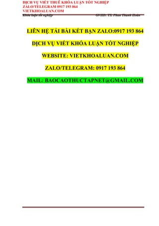 Khóa luận: Nâng cao hiệu quả hoạt động quản trị bán hàng, 9 ĐIỂM | DOCX