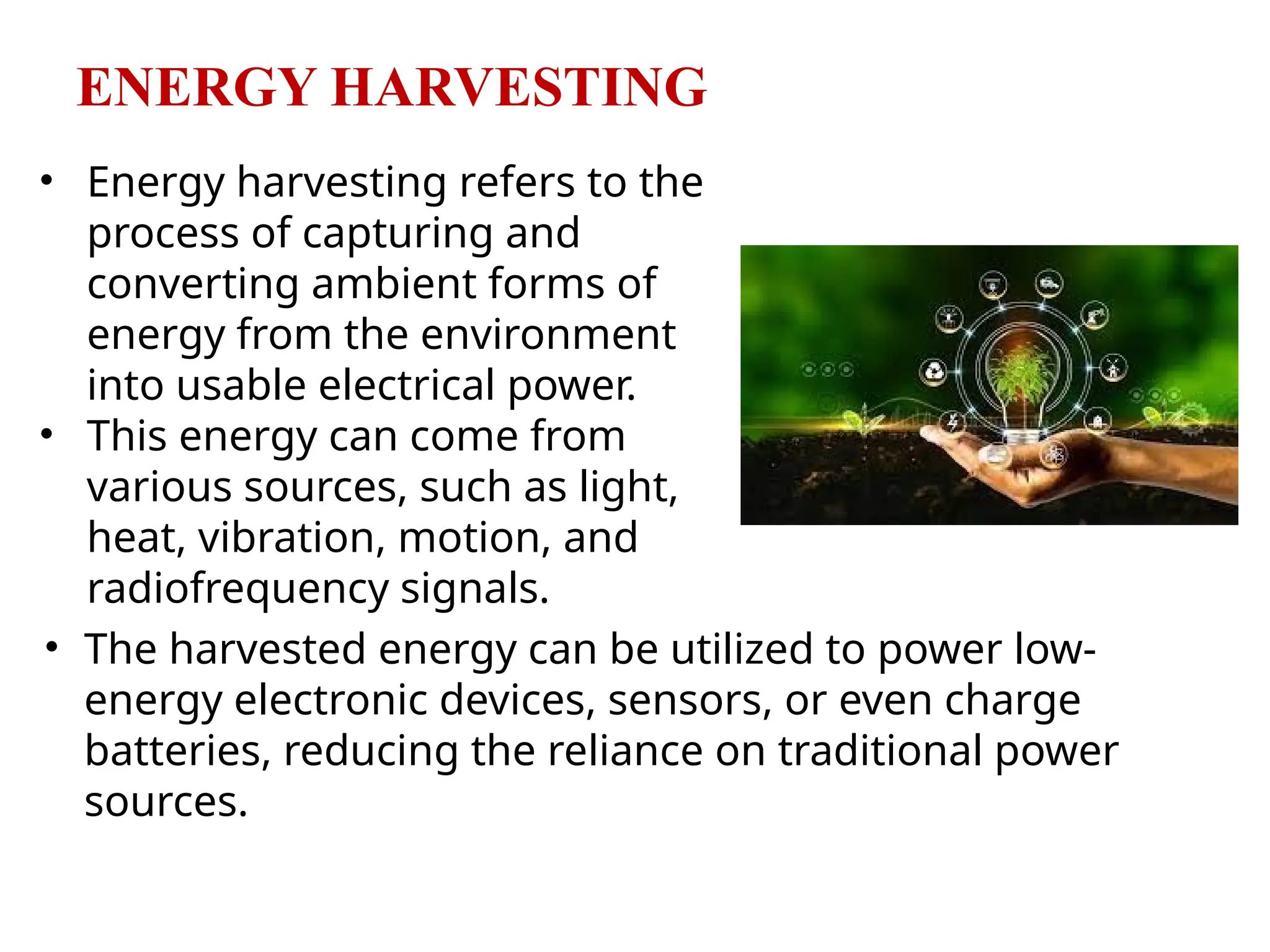 solar energy harvesting for wireless body sensors | PPT