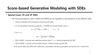 Score based Generative Modeling through Stochastic Differential Equations | PPT