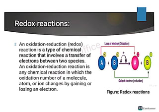 Thermodynamics of Redox reaction | PDF