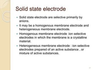 Potentiometry presentation ppt physical chemistry | PPTX
