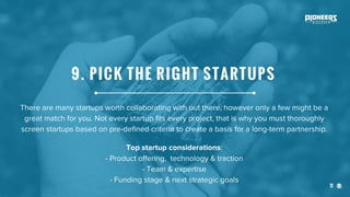 How to Kickstart Startup-Corporate Collaboration | PPT