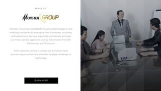 Monster Group Company Profile | 2020 | PPT