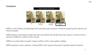 [딥논읽] Meta-Transfer Learning for Zero-Shot Super-Resolution paper review | PDF