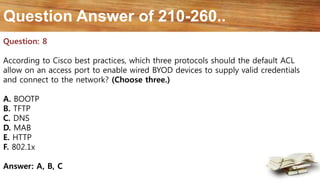 Cisco CCNA Security 210-260 Practice Exam | PPTX