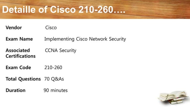 Cisco CCNA Security 210-260 Practice Exam | PPTX