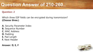 Cisco CCNA Security 210-260 Practice Exam | PPTX