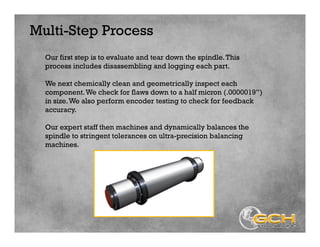 Spindle Repair & Rebuilding Services | PPT