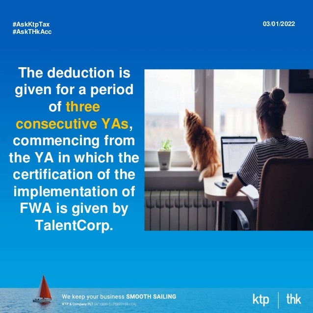 The Flexible Work Arrangement (FWA) Income Tax Deduction | PPTX