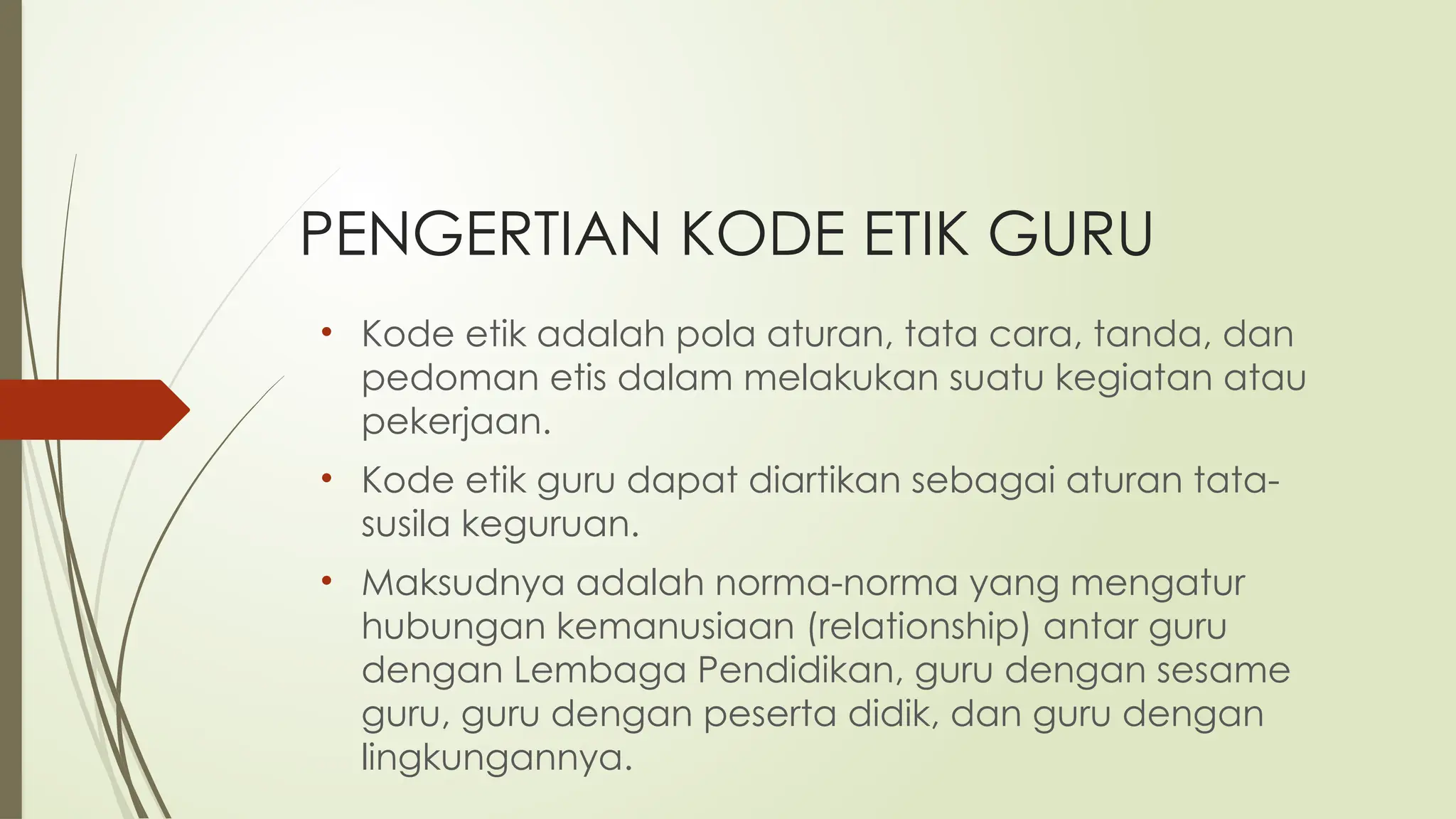 Konsep dasar etika profesi guru dan kode etik guru | PPTX