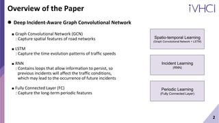 Deep graph convolutional networks for incident driven traffic speed prediction | PPT
